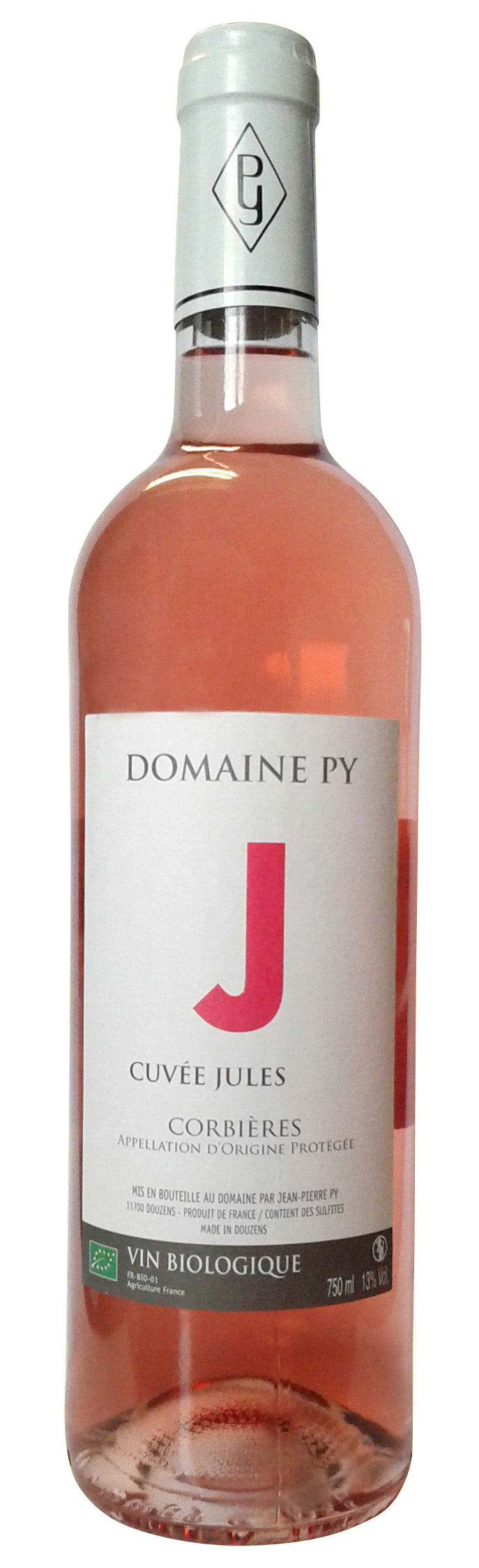 Cuvée Jules AOP Corbières, vin rosé - Domaine Py